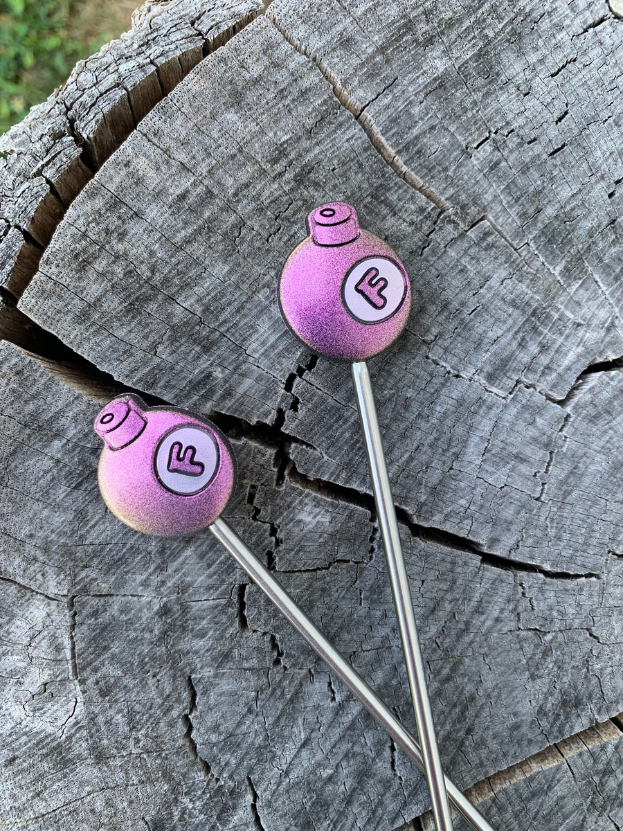 F Bomb Stitch Stoppers- Glitter – Wool & Vinyl